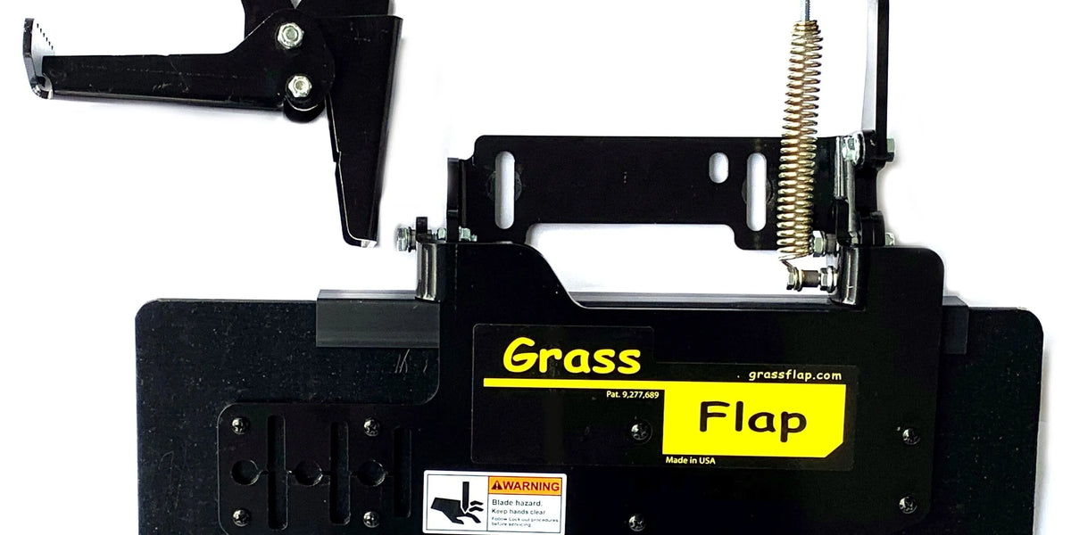 41P70-6-A9 Low Profile Heavy-Duty GrassFlap® brand chute blocker with